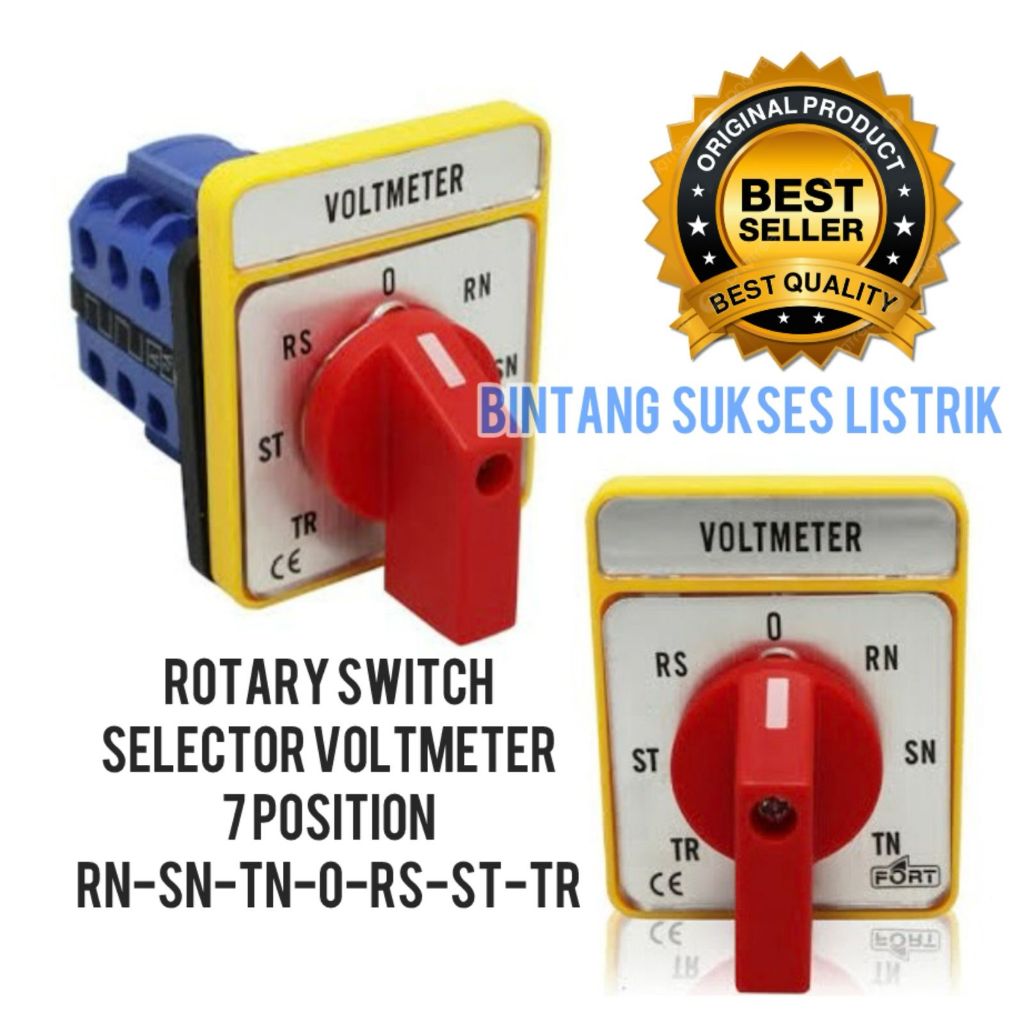 Jual ORIGINAL Selector VOLT 7 Position RN-SN-TN-0-RS-ST-TR SFT20-7 ...