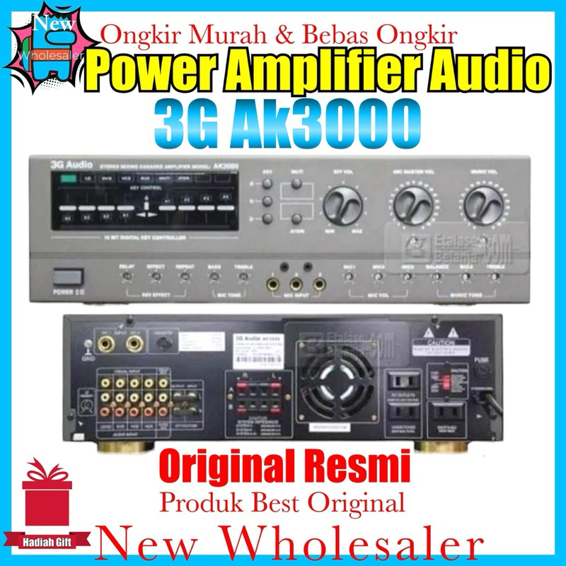 Jual Power Amplifier Audio 3G New Original Ak3000 Professional Karaoke ...