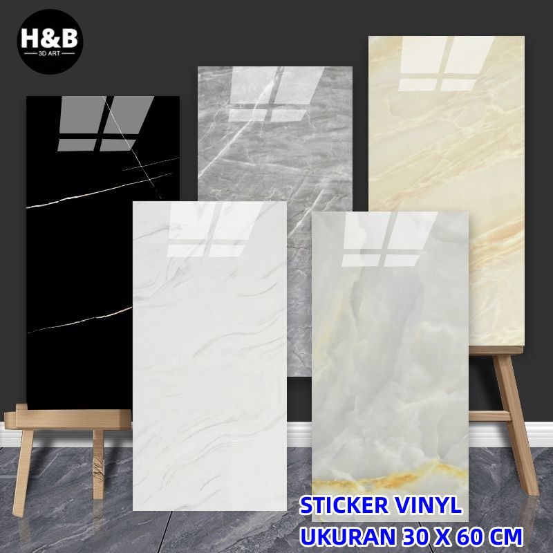 Jual Wallpaper Dinding Vinyl Marble / Wallpaper Marble Glossy / Vinil ...