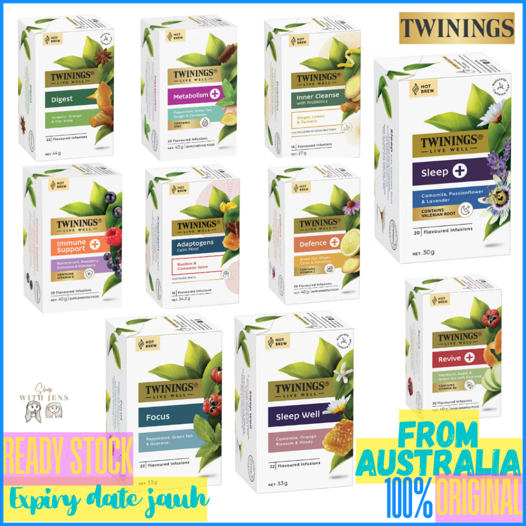Jual Twinings Live Well Tea Digest / Sleep Well / Sleep + / Focus ...