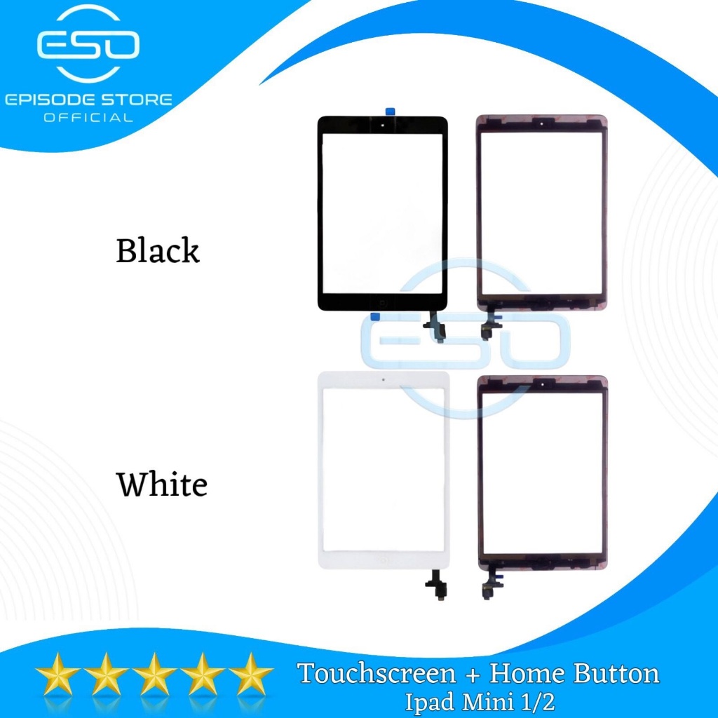 Jual Touchscreen fullset tombol home button Ipad Mini 1/2 new | Shopee Indonesia