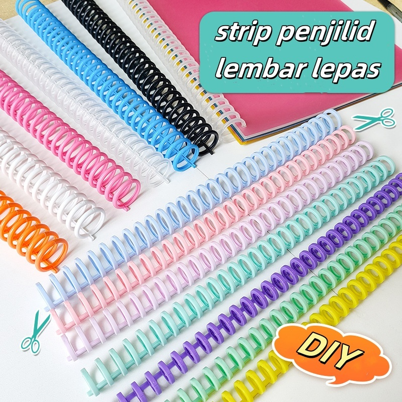 Jual Ring Binder DIY Spiral Binder/loose leaf Binding Strip 30 Lubang ...