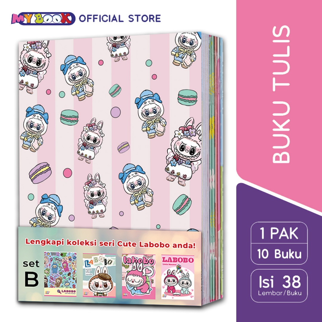 Jual Buku Tulis 38 Lembar Cute Labobo La Bubu - 10 Buku | Shopee Indonesia