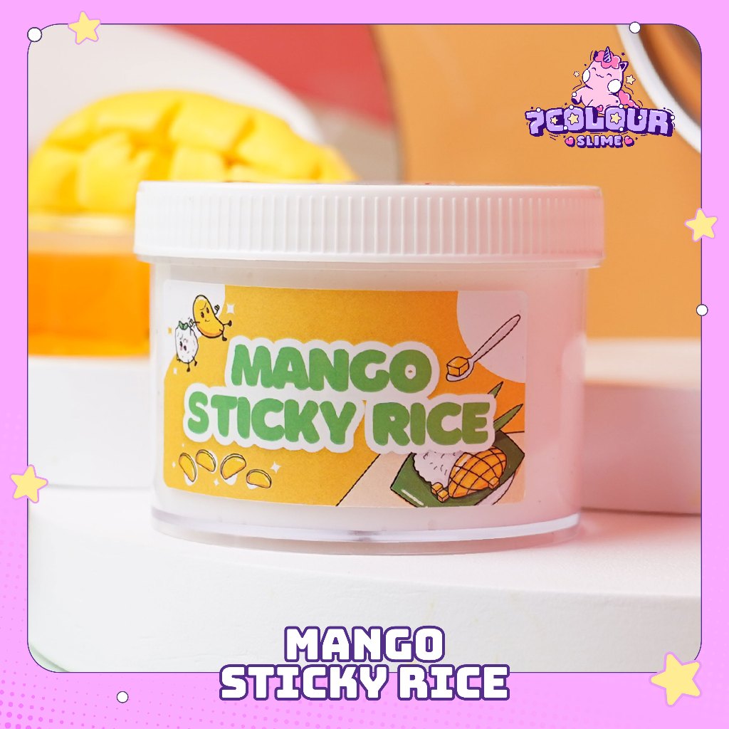 Jual 7 Colour Slime | Mango Sticky Rice | Snow Fizz Slime | Shopee ...