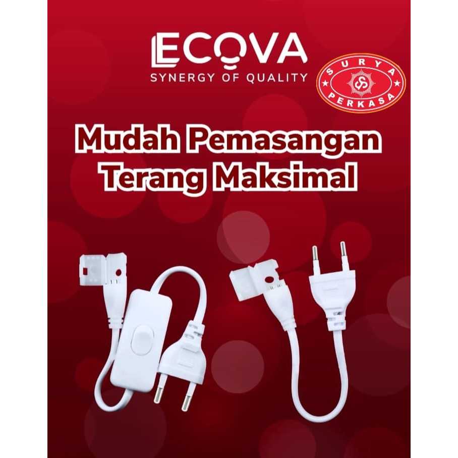 Jual Surya Perkasa ECOVA Soket LED Strip 220V LED Strip 220V Socket ...