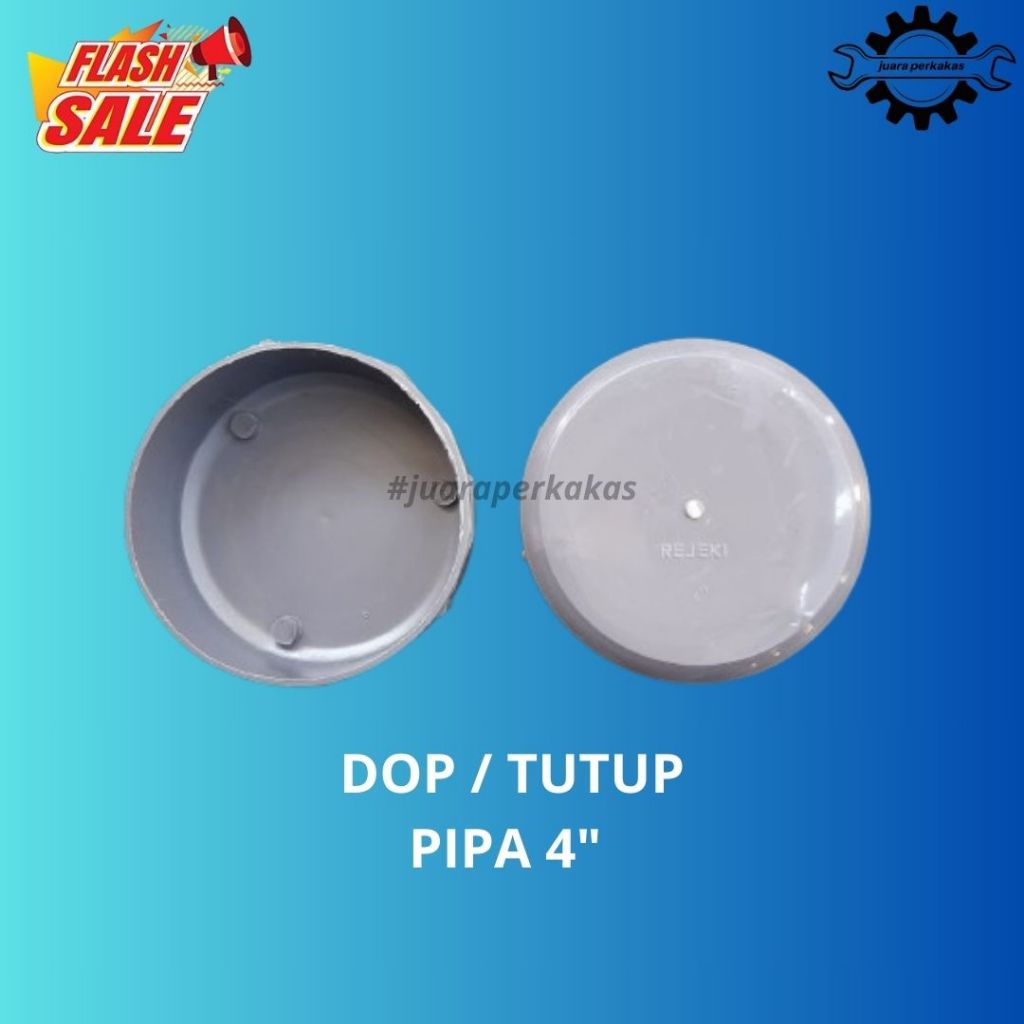 Jual Tutup Pipa Air 4 Inch Fitting Penutup End Cap Dop Paralon Pipa ...