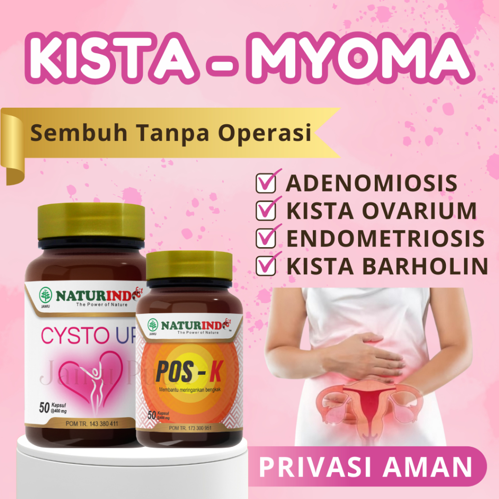 Jual Obat Herbal Endometriosis Adenomiosis Kista Miom Cysto Up ...
