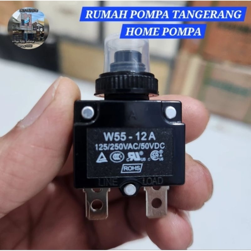 Jual OVERLOAD 12 AMPER SWITCH PROTEC 12 AMPER POMPA SATELIT SUBMERSIBLE ...