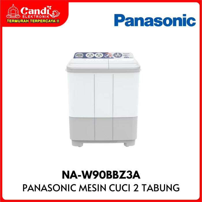 Jual PANASONIC MESIN CUCI NA-W90BBZ3A 9 KG TWIN TUB 2 TABUNG NAW90BBZ3A NA W90B BZ3A | Shopee ...