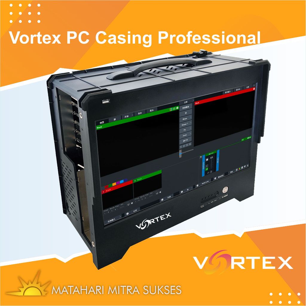Jual VORTEX PC Casing Professional include Monitor 17,3 inch Full HD ...