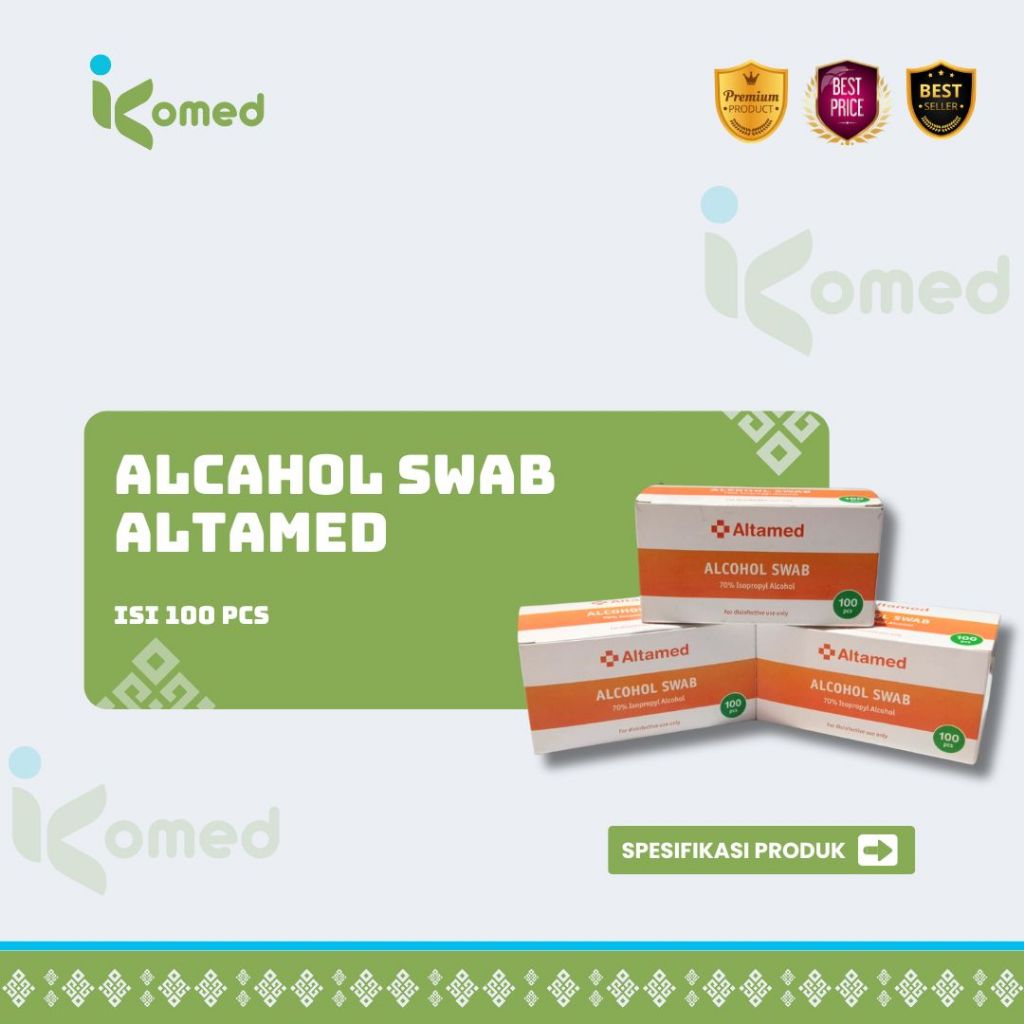 Jual Alcohol Swab Altamed isi 100pcs | Shopee Indonesia