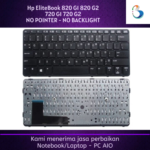 Jual Keyboard Hp EliteBook 820 G1 820 G2 720 G1 720 G2 No Pointer No ...