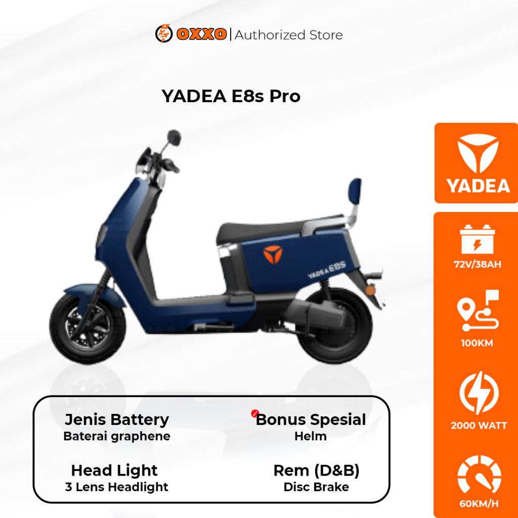 Jual [Subsidi] Motor Listrik Yadea E8s Pro 2000W 72V 38Ah OFF THE ROAD - Garansi Resmi Yadea ...