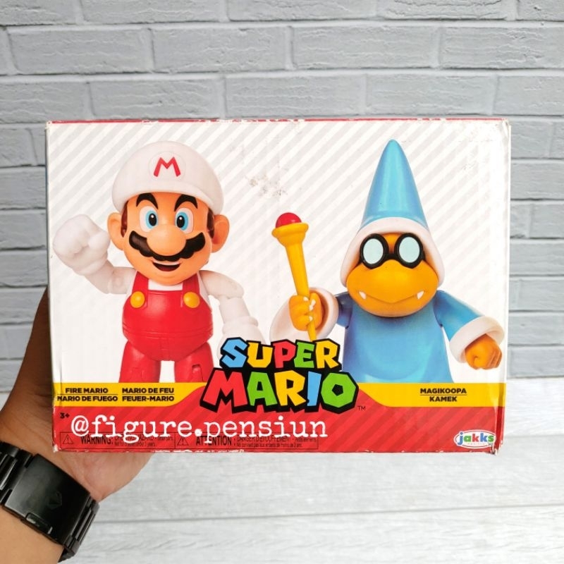 Jual JAKKS PACIFIC SUPER MARIO BROS FIRE MARIO MAGIKOOPA KAMEK 2 PACK 4 ...