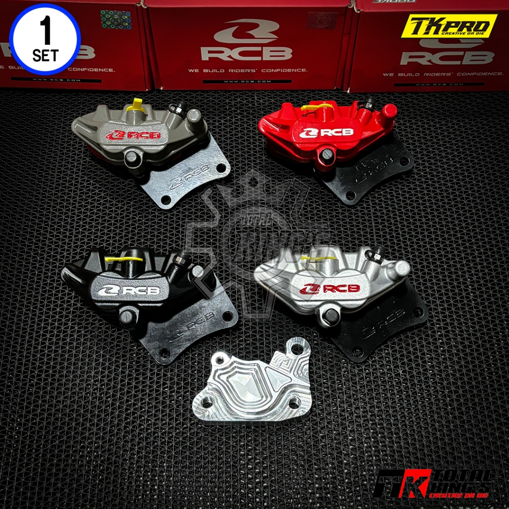 Jual KALIPER RCB 2 PISTON E SERIES PLUS BRIKET [BUTTOM MUDA] RX KING ...