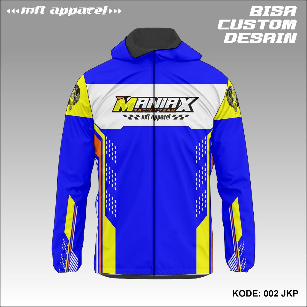 Jual Jaket Racing Custom Kaos Jaket Racing Parasut Edit Nama & Nomor Bahan Taslan Waterproof ...