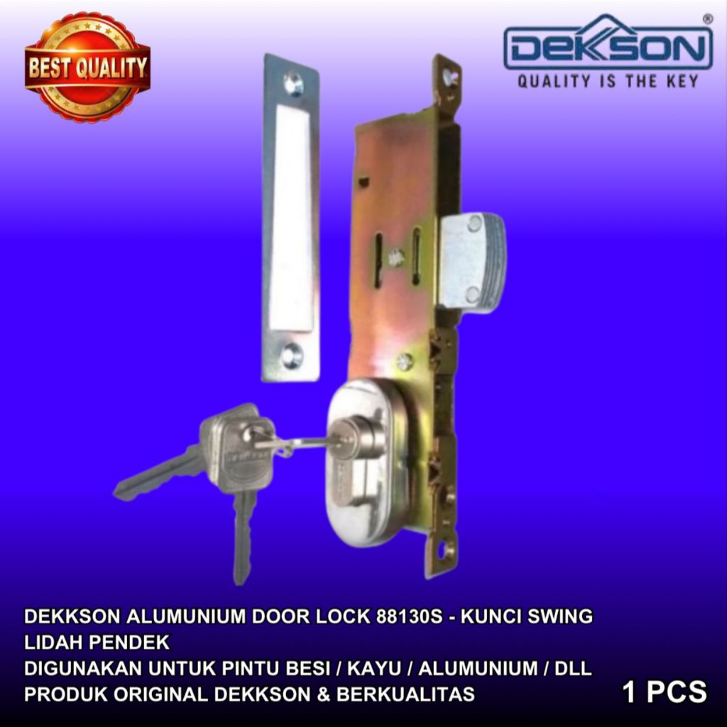Jual Kunci Pintu Swing Dekson DKS KC 88130 Short + Cylinder 62mm ...