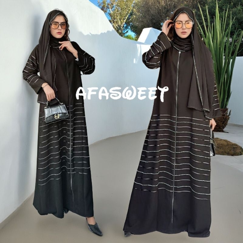 Jual Abaya Saudi Dubai Zyper Marwah New By Afasweet | Shopee Indonesia