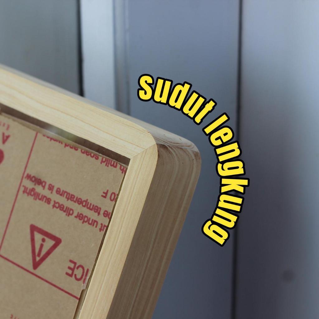 Jual Frame Kayu 3D Sudut Lengkung ukuran Kecil 4R 5R 6R 8R 20x20 Space ...