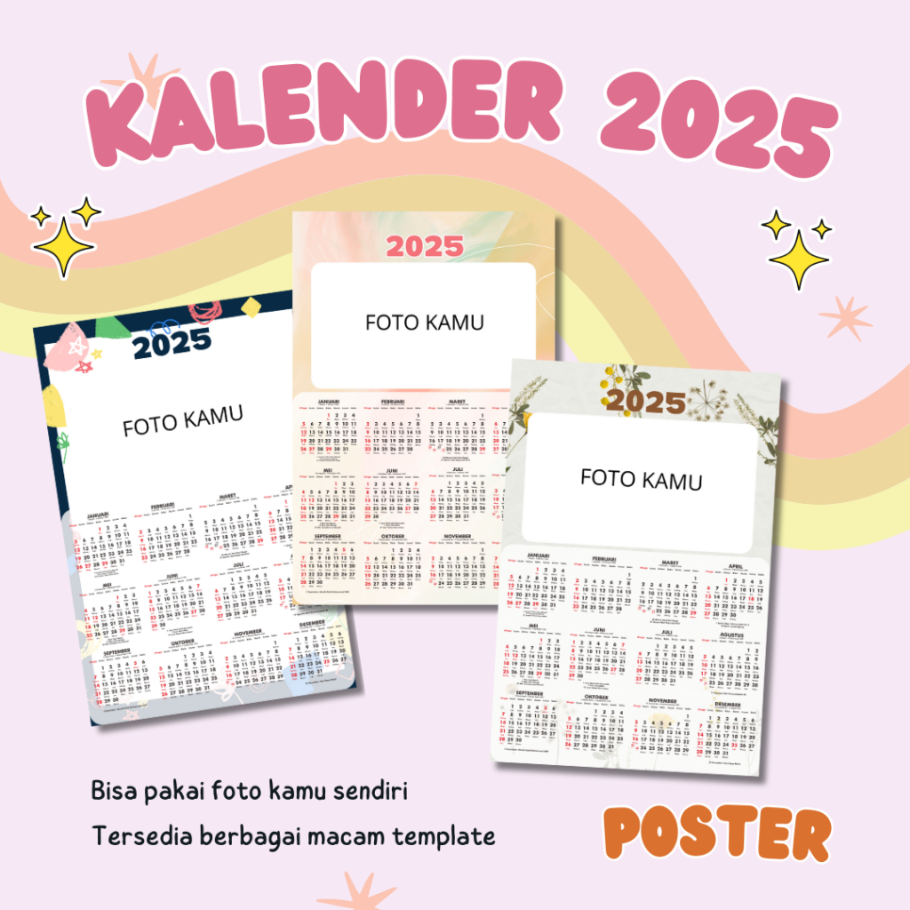 Jual [12 Bulanan A3+] PART 3 Kalender Dinding 2025 Kalender 12 Bulanan ...