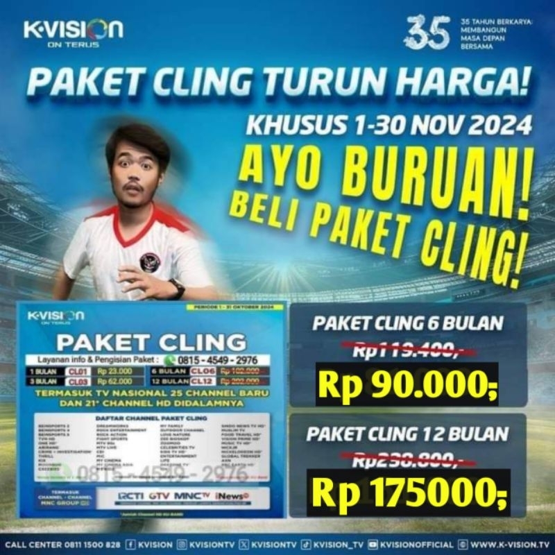 Jual Paket k-vision premium terlengkap semua siaran lokal | Shopee Indonesia