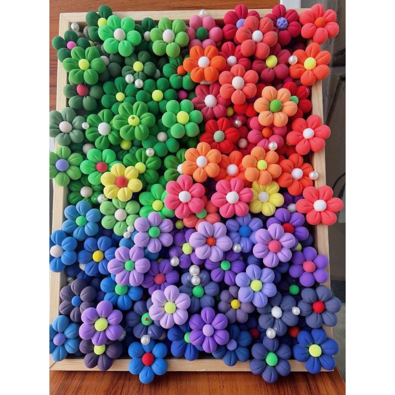 Jual Hiasan Cermin Clay Foam ( Clay Saja,Tanpa kaca) Kreasi Clay foam ...