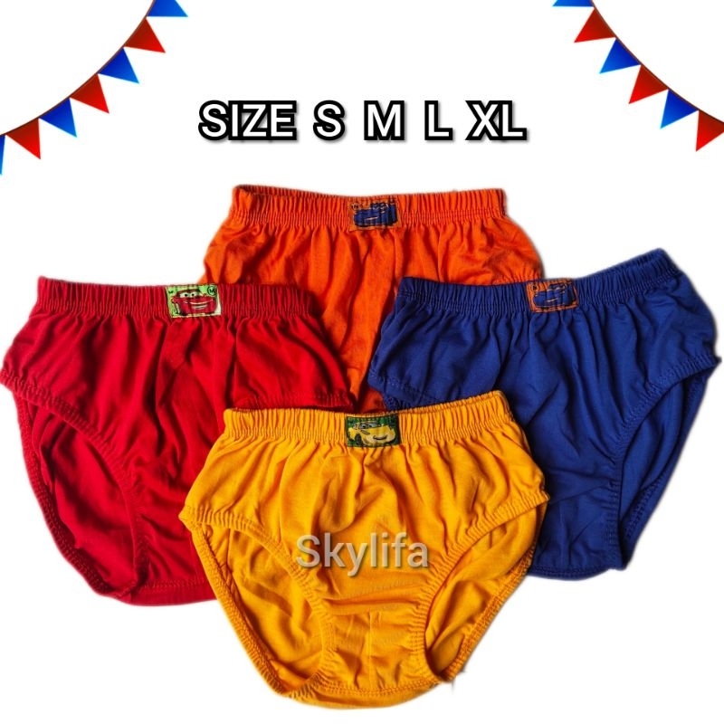 Jual 4 PCS Celana Dalam Anak Mobil laki-laki Cowok Kartun Paud TK SD ...
