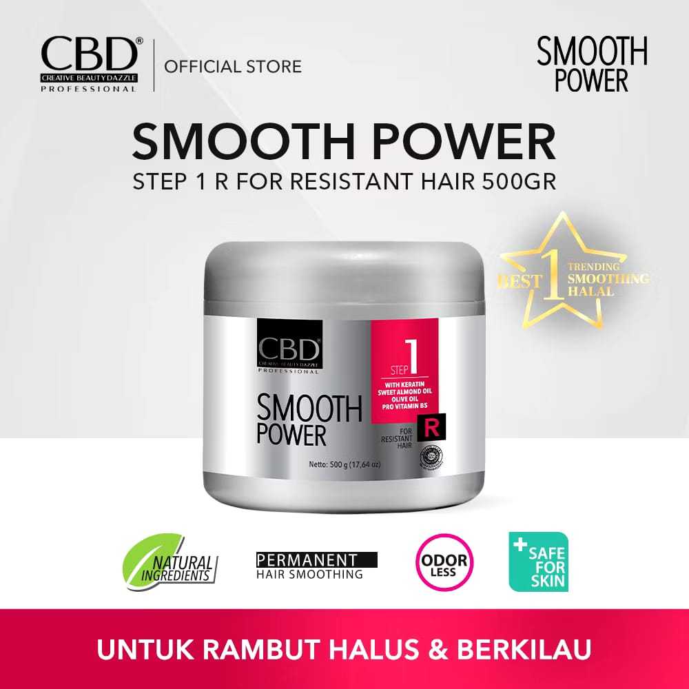 Jual CBD Professional Smooth Power Step 1 R for Resistant Hair 500gr ...