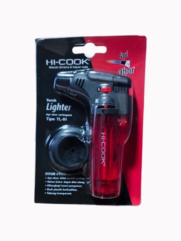 Jual Pemantik Obor / Korek Api Gas Torch Lighter HI-COOK TL-01 Bagus ...