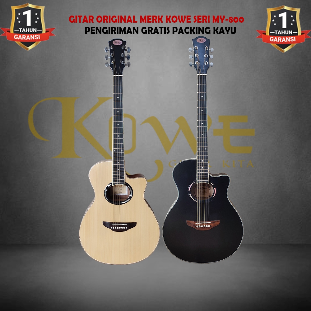 Jual Kowe Gitar Akustik Elektrik ORIGINAL Body Coak Tipe MY 800 ...