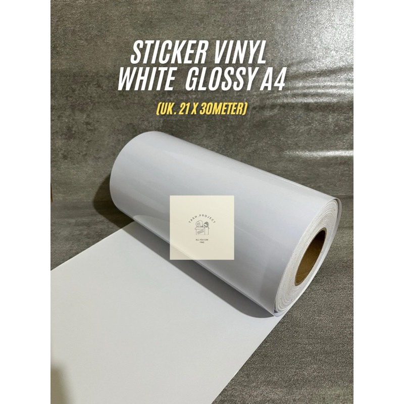 Jual Sticker Vinyl White Glossy A4 | Shopee Indonesia