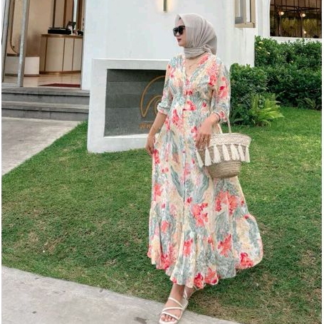 Jual naomi dres / dres bunga terbaru | Shopee Indonesia