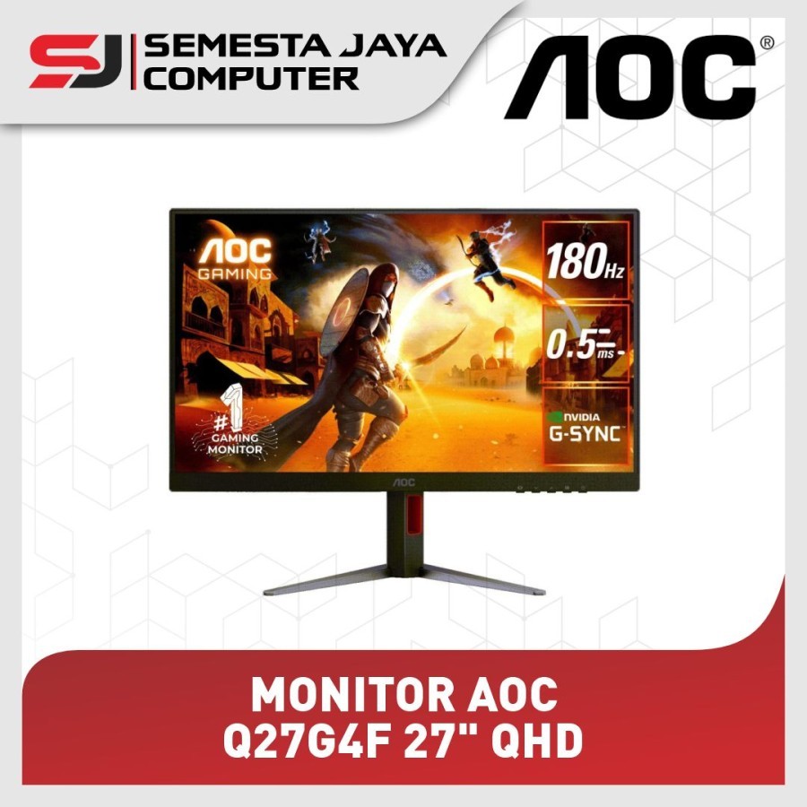 Jual MONITOR AOC Q27G4F 27" QHD Fast IPS 180Hz Gaming Monitor | Shopee ...