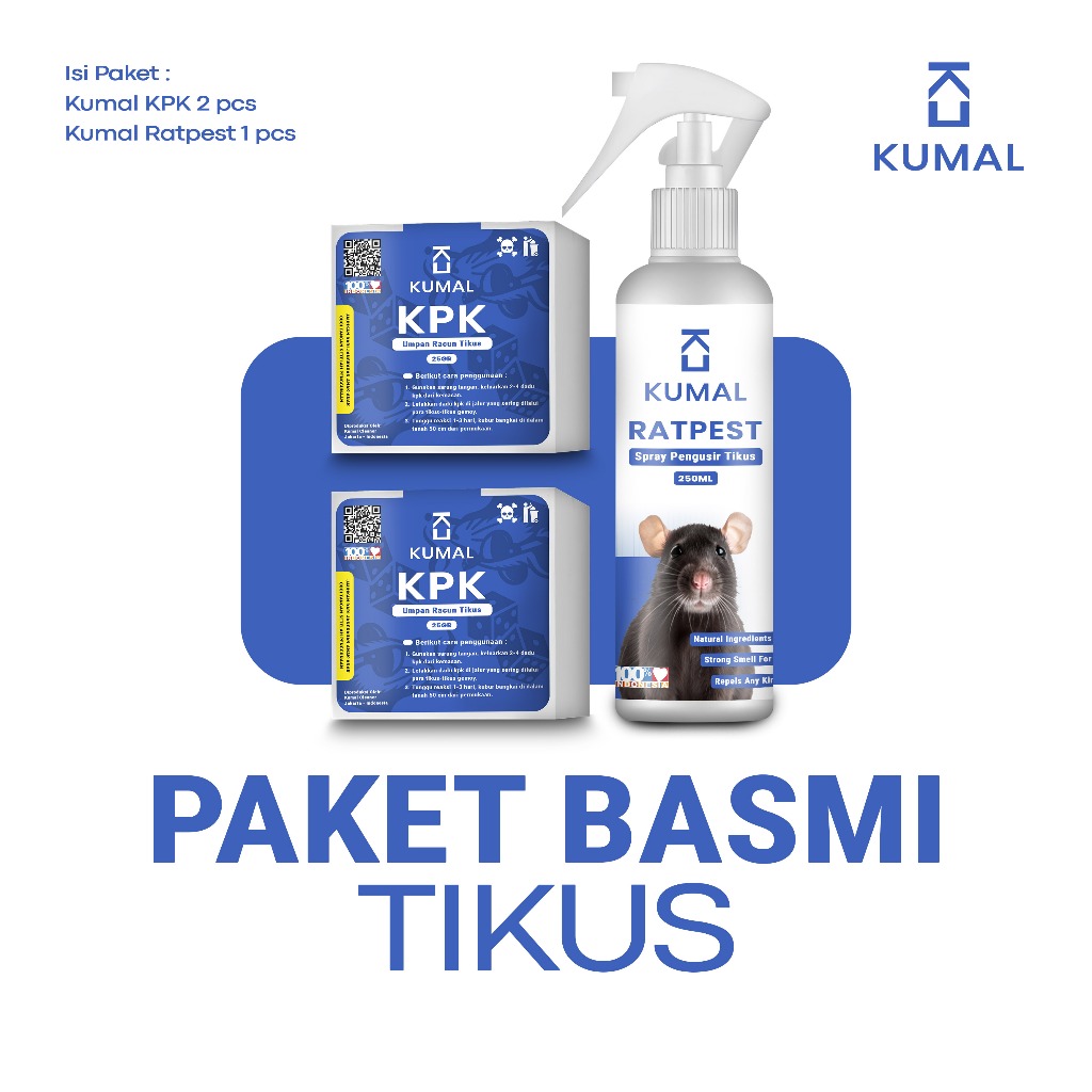 Jual Kumal PAKET BASMI TIKUS - Umpan Racun Tikus Dan Cairan Spray ...