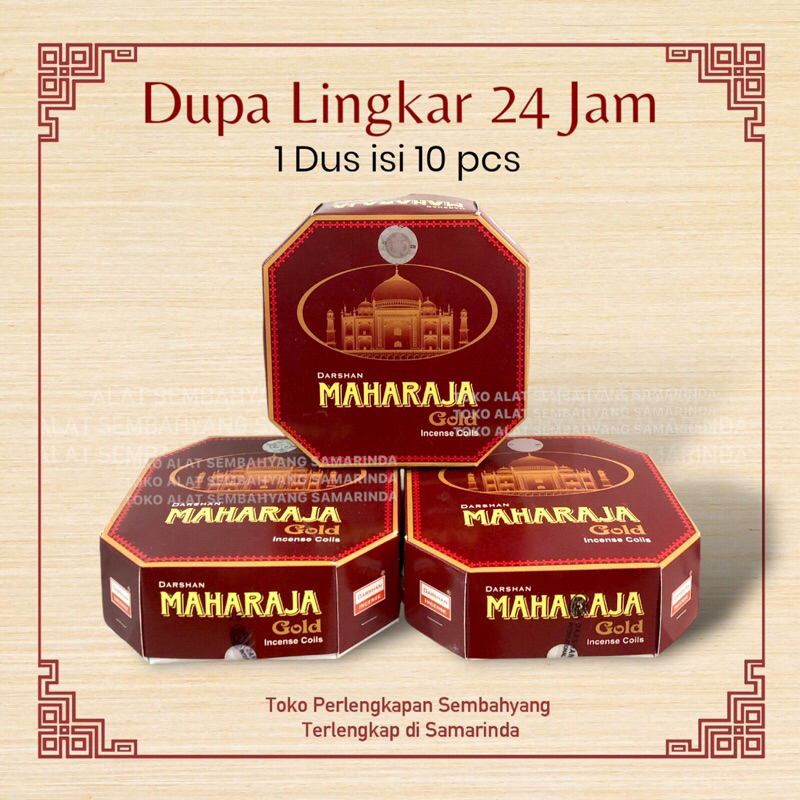 Jual Dupa Lingkar 24 Jam Maharaja / Darshan Life Incense Coil / isi 10 ...