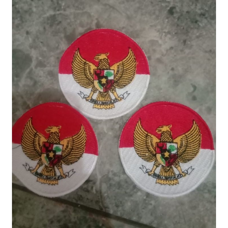 Jual Bed Merah Putih Bordir Garuda / Bedge Merah Putih Garuda Bordir ...