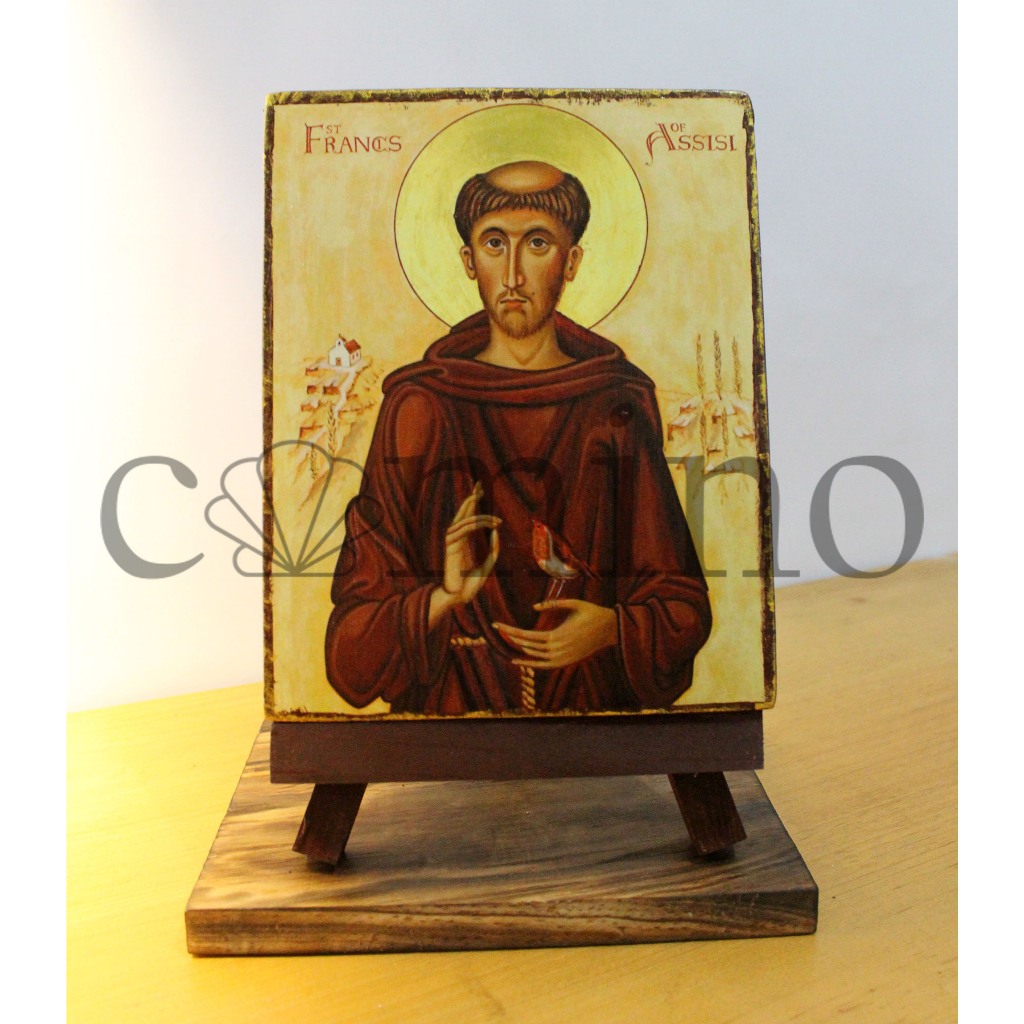 Jual Ikon St Fransiskus Asisi Kayu Asli Kristen Katolik Ortodoks ...