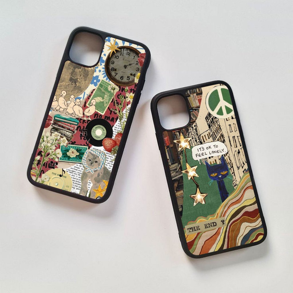 Jual C187 Custom Case Aesthetic Casing Aesthetic Hardcase Glossy ...