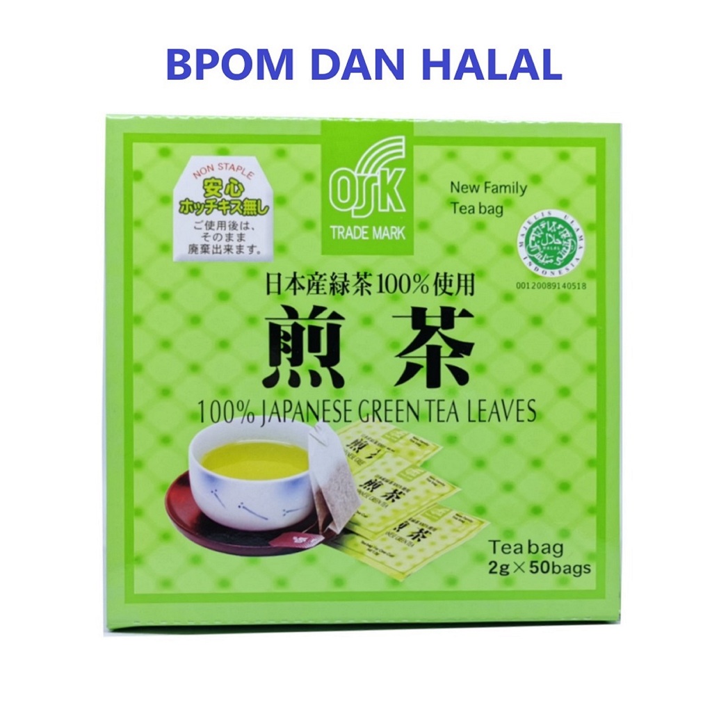 Jual TEH HIJAU JEPANG OSK JAPANESE GREEN TEA 50 SACHET | Shopee Indonesia