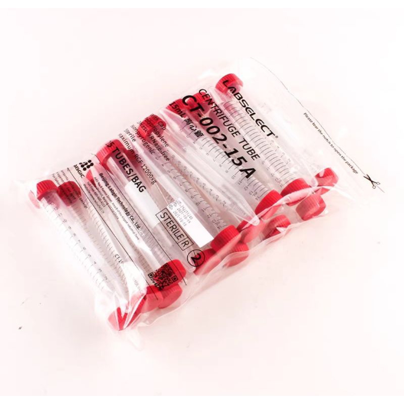 Jual Centrifuge tube 15 ml sterile tabung falcon 15 ml sterile, 25 pcs ...