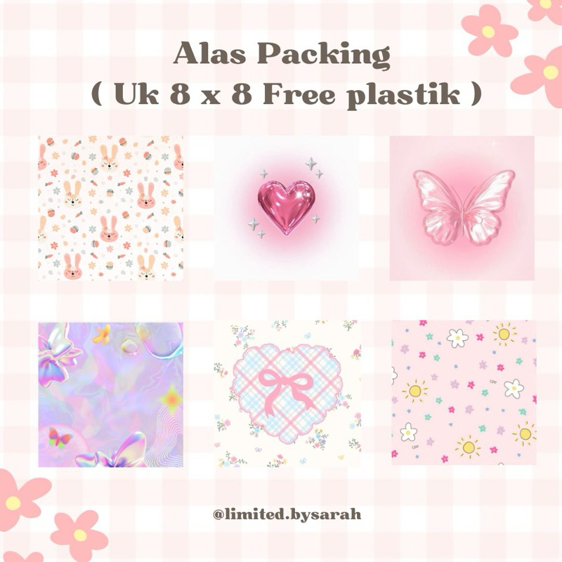 Jual ALAS PACKING UK 8x8 READYSTOCK ISI 50 FREE PLASTIK | Shopee Indonesia