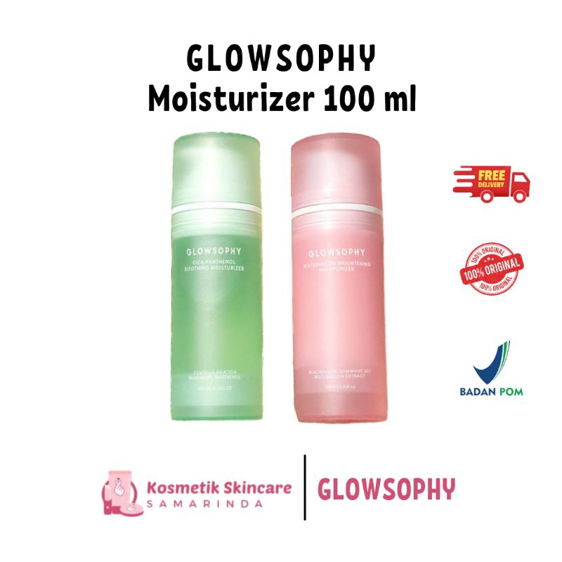 Jual Glowsophy Moisturizer 100 ml Besar Watermelon Cica Panthenol untuk ...