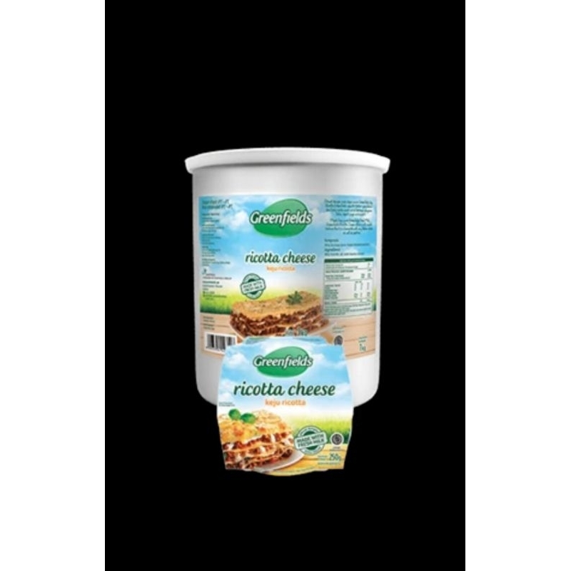Jual Greenfields cheese Ricotta 250gr dan 1 kg | Shopee Indonesia