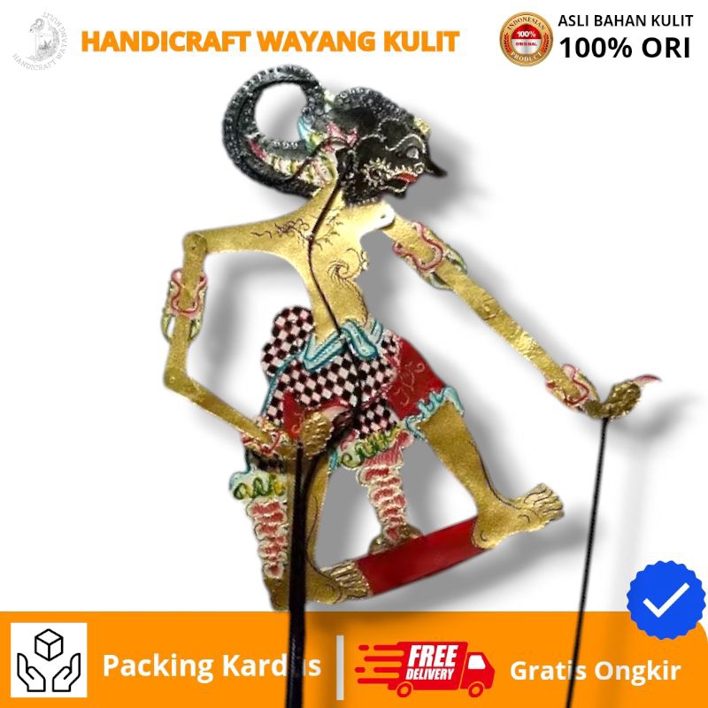 Jual HANDICRAFT WAYANG KULIT | Bima Werkudara Wayang Purwa Wayang Kulit ...
