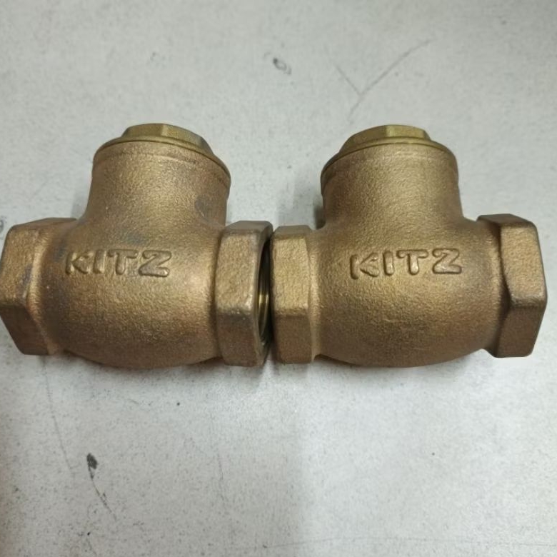 Jual Check Valve Kuningan KITZ 1/2" Inch Drat Class 125 / Swing Check ...