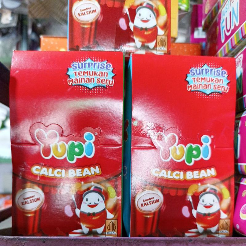 Jual PERMEN YUPI CALCI BEAN 12 PCS | Shopee Indonesia