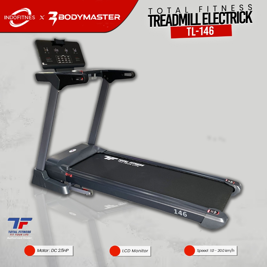 Jual Treadmill Elektrik TL-146 Total Health Gym Automatic Incline 2.5 ...