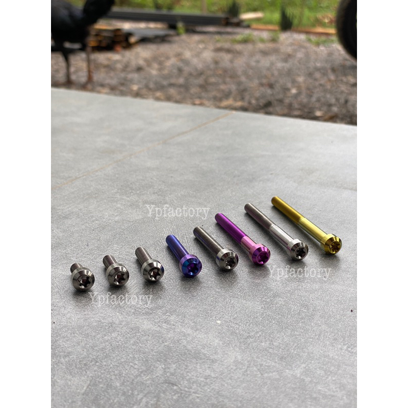 Jual BAUT TTANIUM MODEL SMALL HEAD ATAU PILAR HEAD DRAT 10. M6x10,15,20,25,30,35,40,45,50,55,60 ...