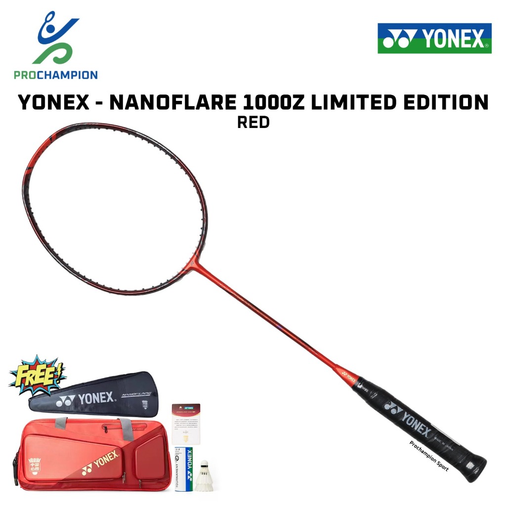 Jual Raket badminton Yonex Nanoflare 1000 Z 1000Z Red Merah China Open 2024 Limited Edisi ...