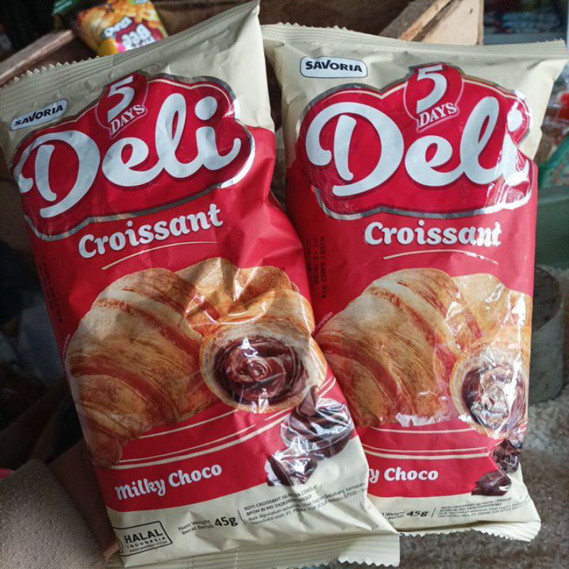 Jual Deli Croissant milky choco 45g | Shopee Indonesia